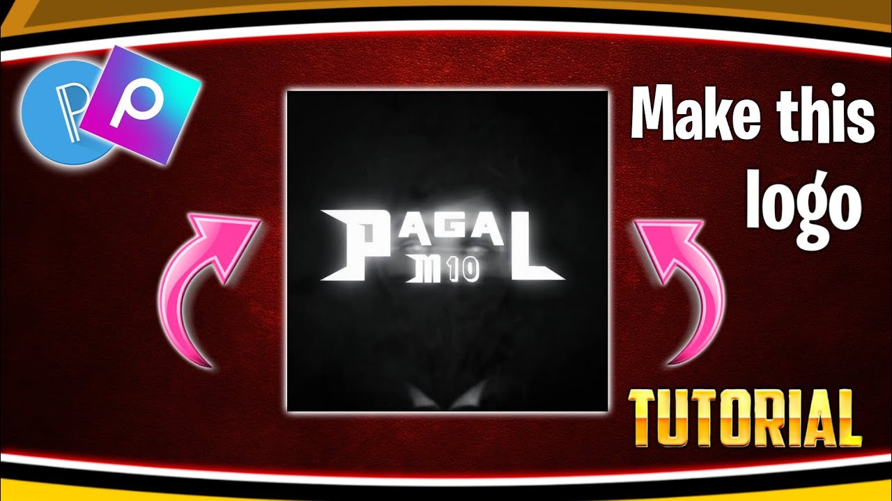 How to make logo like @PagalM10 || pagal m10 logo editing tutorial ...