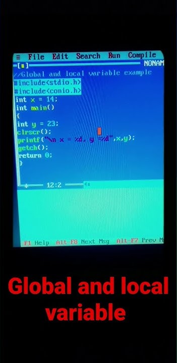 Global And Local Variable In C Programming Cprogramming Coder Program Variables Global