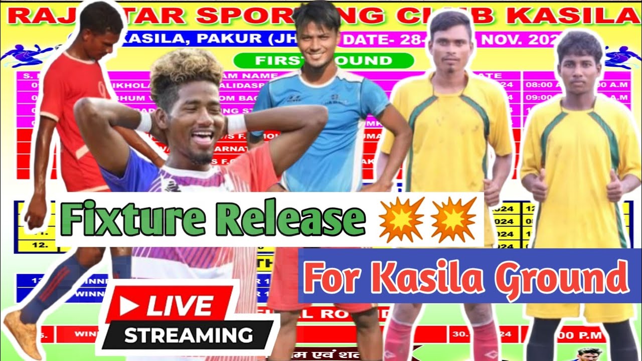 Fixture New Update || For Kasila Ground K Liye || #footballnews#fixture ...