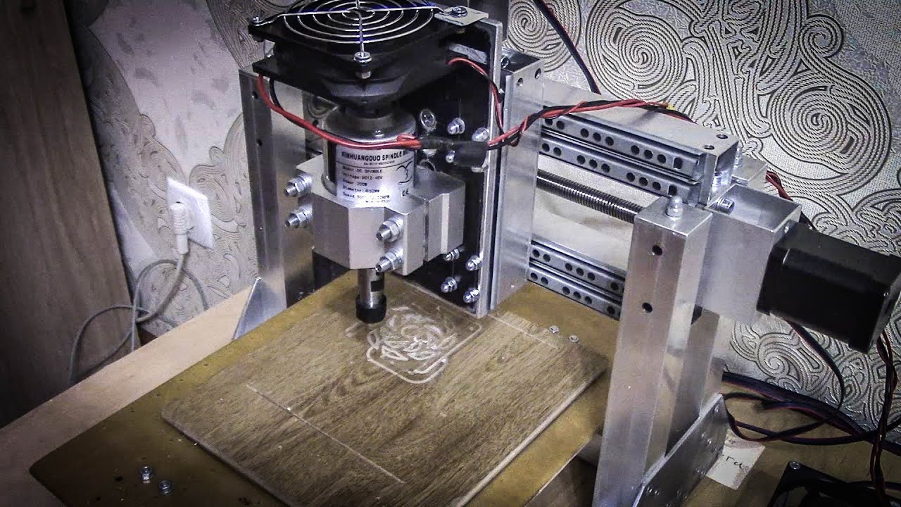 Простой фрезер из остатков материала. How to make CNC router - YouTube