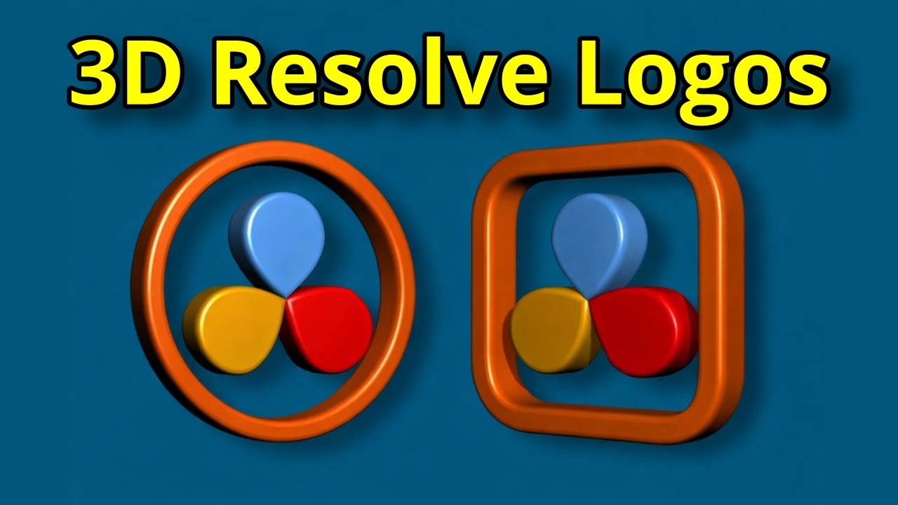 DaVinci Resolve 18.6 (FREE PRESET) New 3D logo made with the sPolygon ...