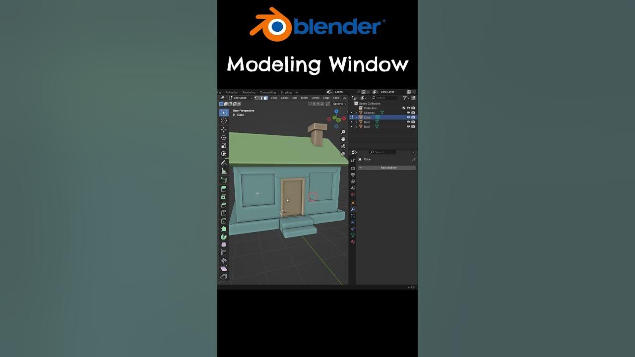 How to make windows in Blender quickly? #blender3d #blendertutorial ...