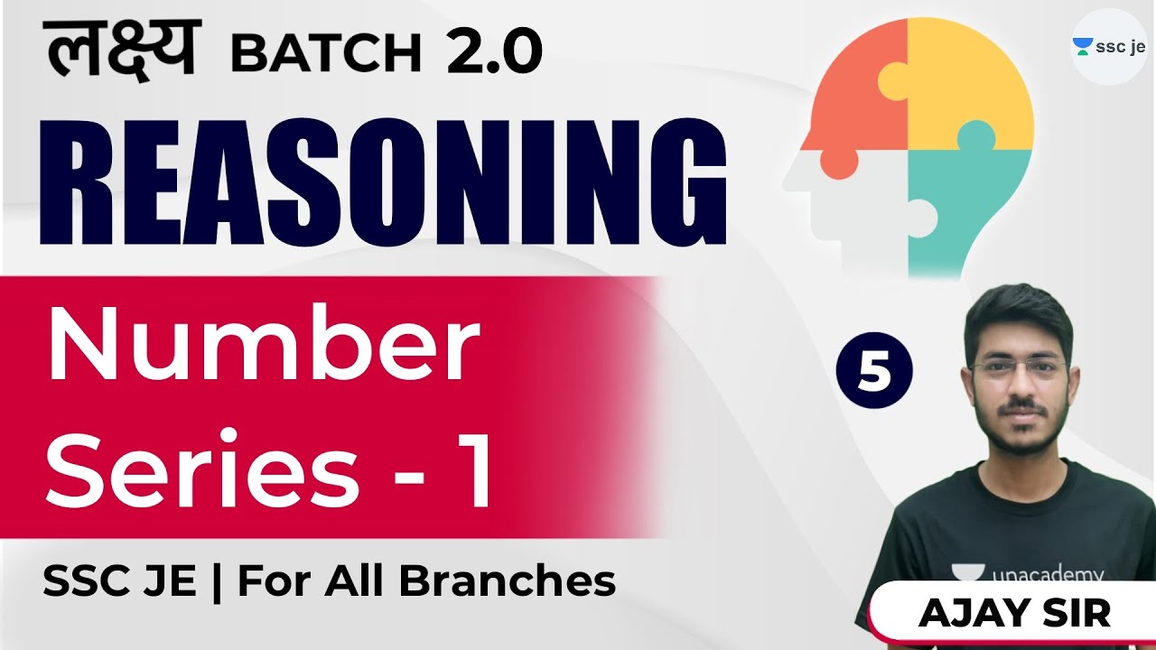 Number Series - 1 | Lec 5 | Reasoning | Selection Through Questions | SSC JE Exam - YouTube