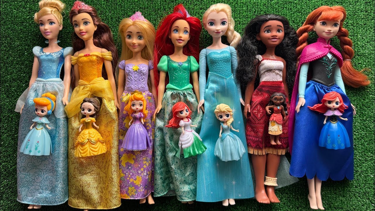 Disney Princess Doll Makeover ~ DIY Miniature Ideas for Barbie Wig ...
