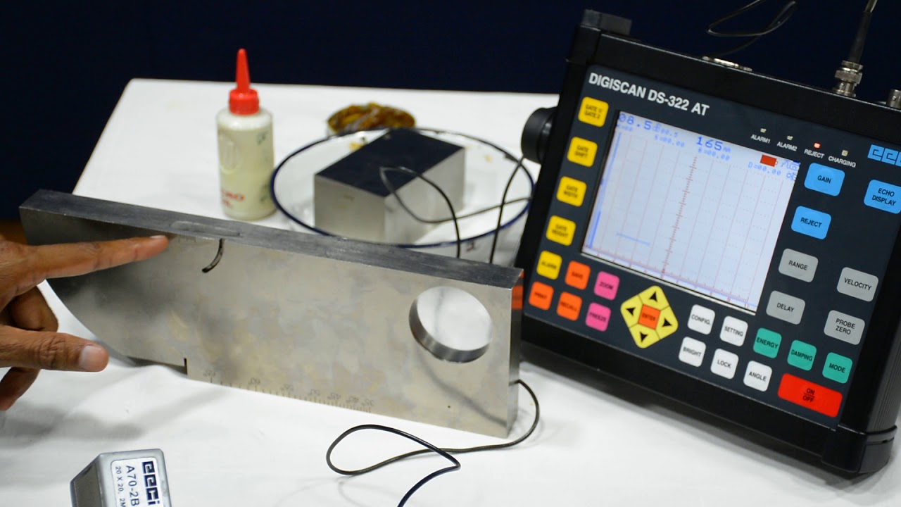 Calibration of 70 Degree USFD Probe - YouTube