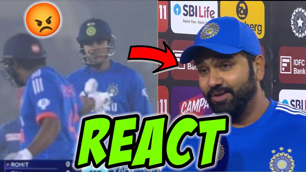 Rohit Sharma REACT..On Run Out Incedent With Shubhman Gill, Rohit ...