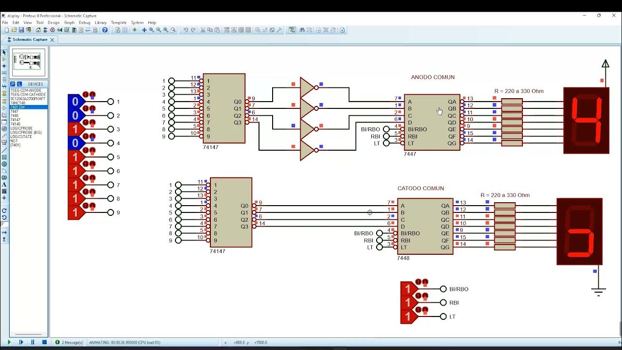 🤖 Codificador 74147 y 74148 Simulacion Proteus | Capítulo 8 - Curso Electrónica Digital - YouTube