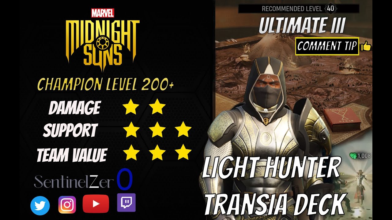 Champion Level 200 - Light Hunter - Transia Deck Build - YouTube