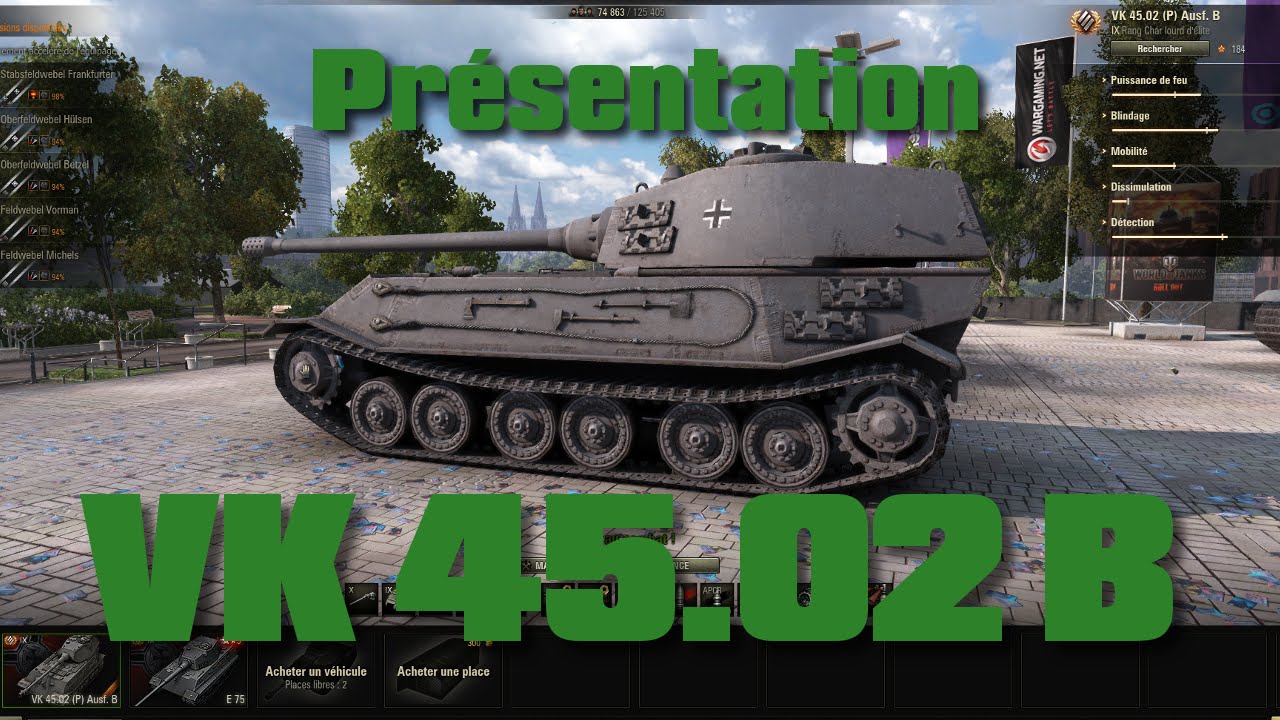 World of Tanks - Vk 45.02 B - Présentation et Gameplays Commentés - YouTube