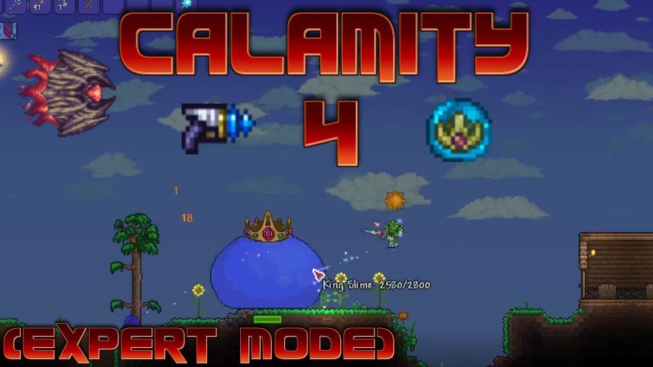 Terraria Calamity (Expert Mode) Ep. 4: THE LUCK CONTINUES + KING SLIME ...