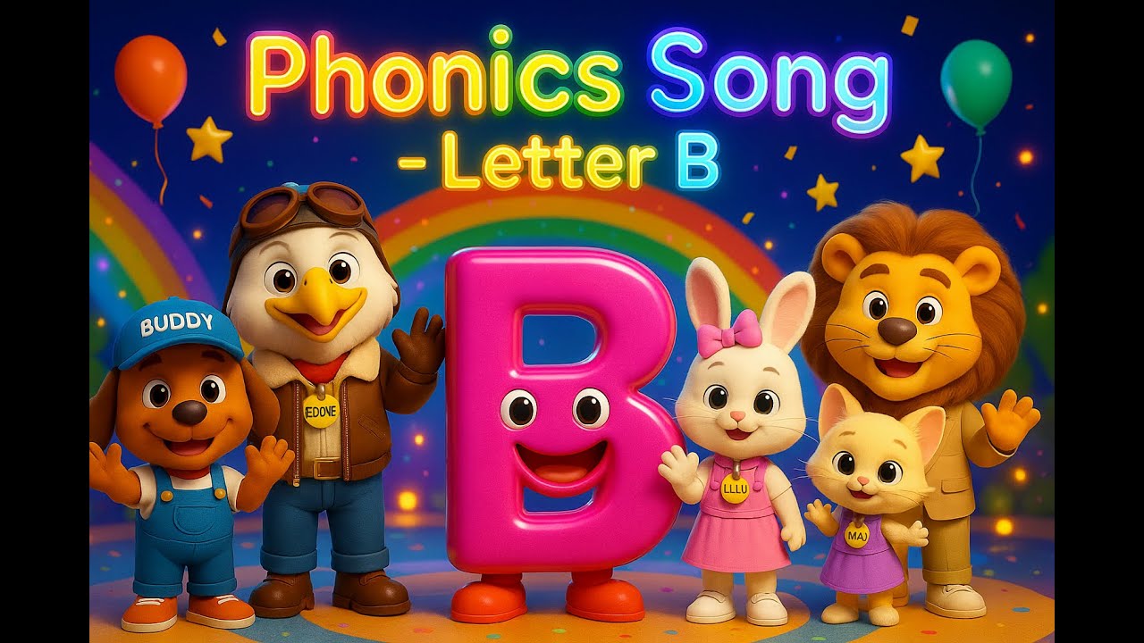 🎵 [Letter B Phonics Song for Kids - Let's Learn B!] | Damdadi | Kids ...