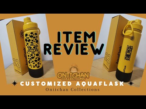 TRAFALGAR D LAW INSPIRED - CUSTOMIZED AQUAFLASK - YouTube