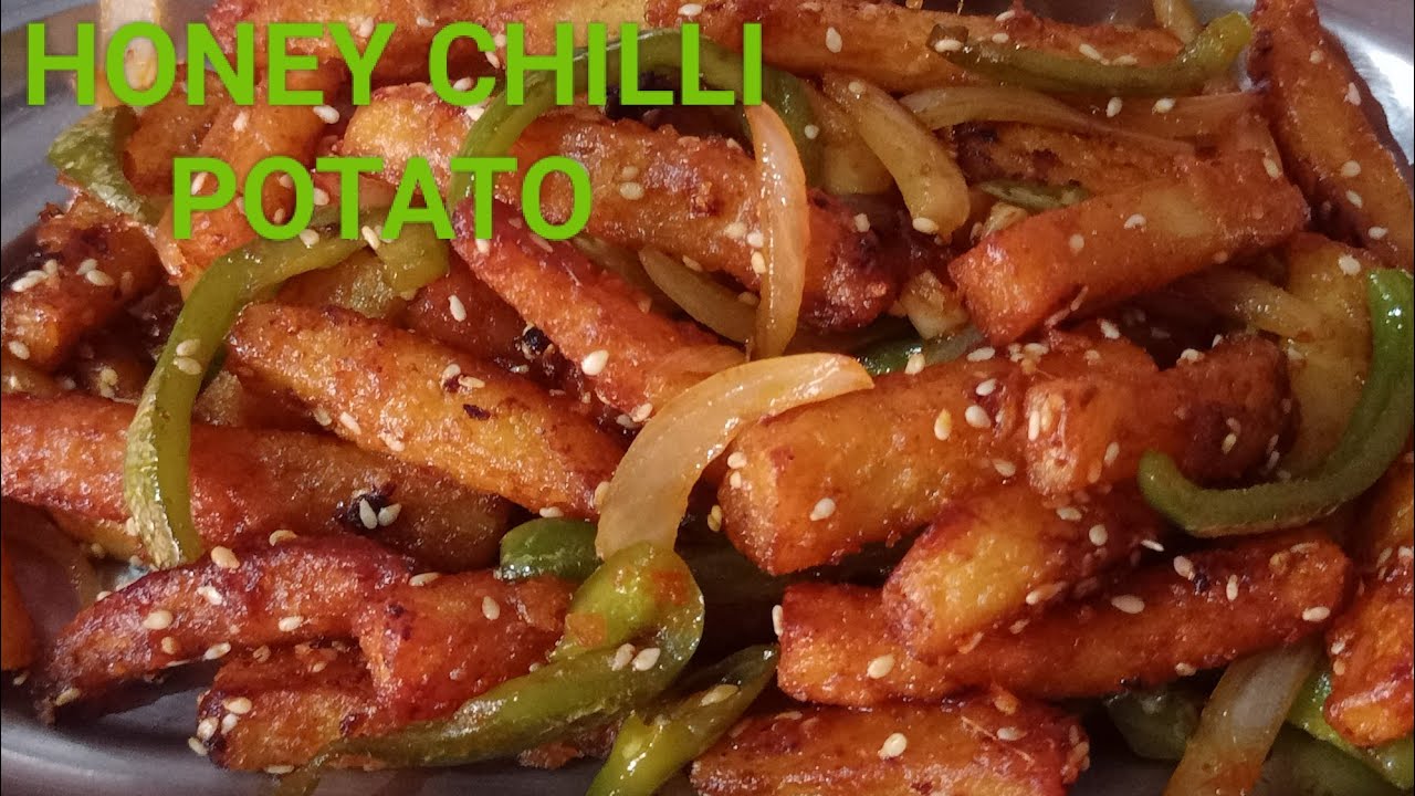 Honey Chilli Potato | Honey Chilli Potato With French Fries | All ...
