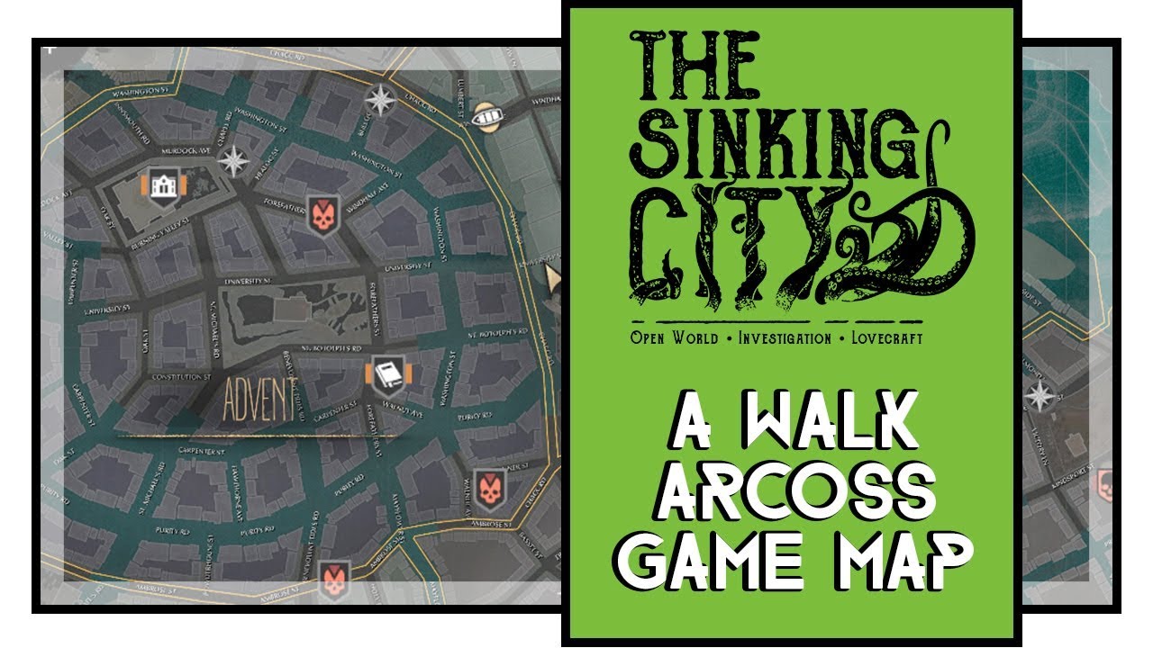 The Sinking City A Walk Across The Map Timelapse - YouTube