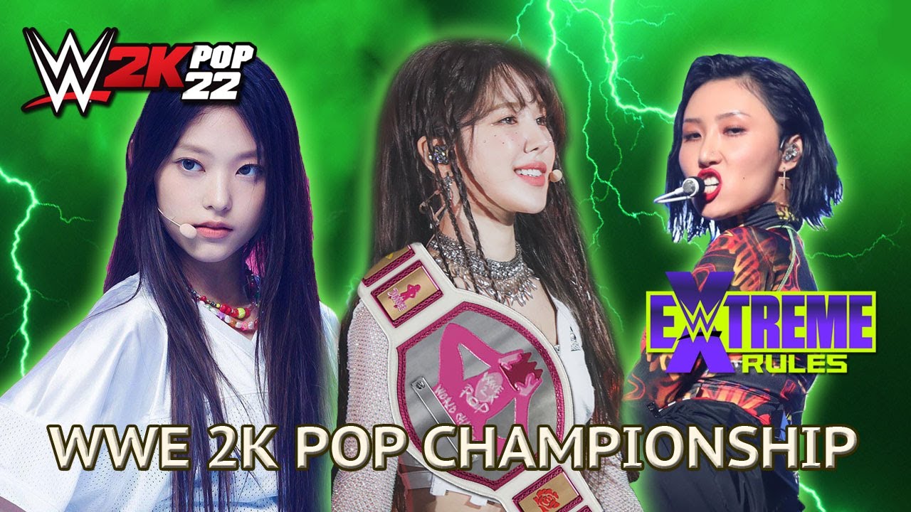 Haerin vs Wendy (c) vs Hwasa - WWE 2K POP CHAMPIONSHIP - Title match ...