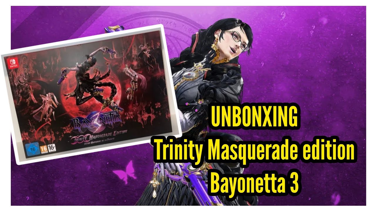 UNBONXING BAYONETTA 3 TRINITY MASQUERADE EDITION 🧙🏼‍♀️ - YouTube