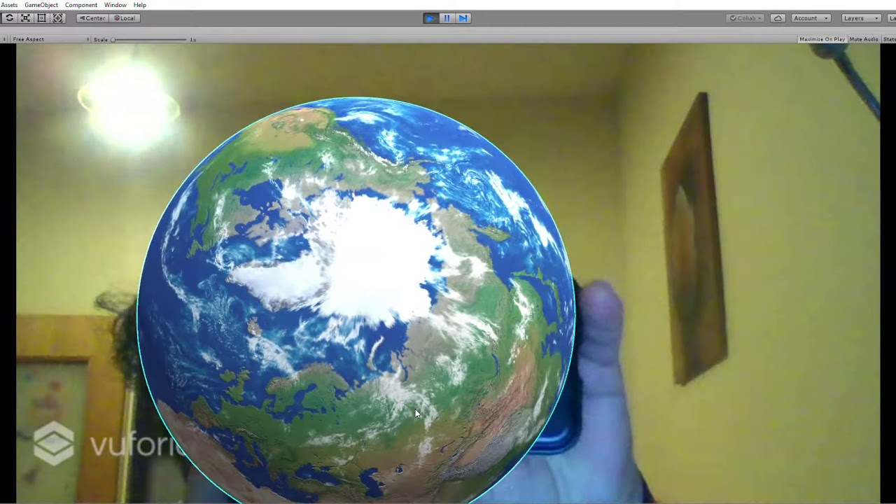 Solar AR Vuforia Unity Demonstration - YouTube