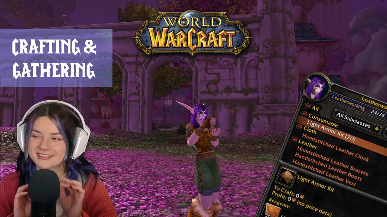 ASMR ~ Relaxing Gathering & Crafting in Classic World of Warcraft 🧵 ...