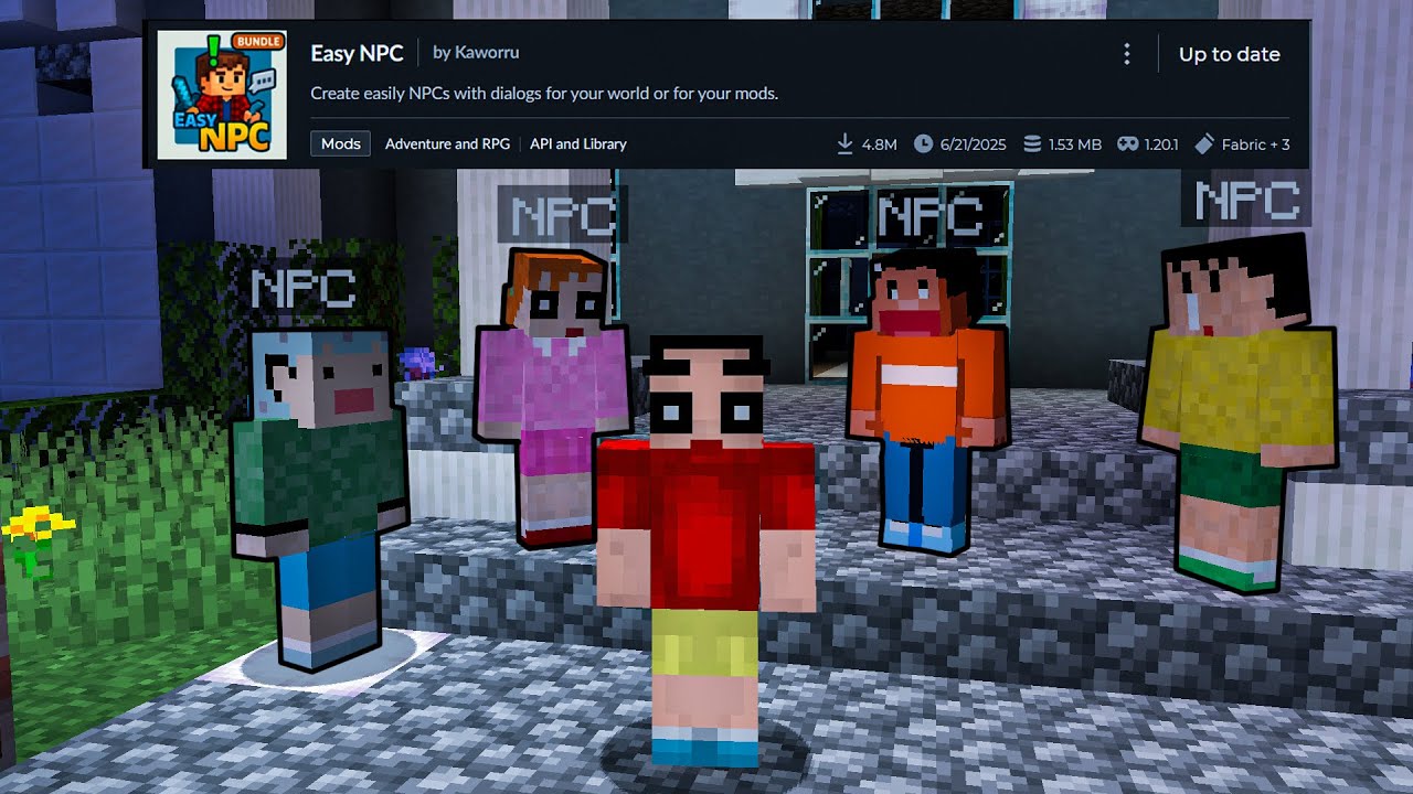 How to make NPC follow you using EasyNPC - YouTube