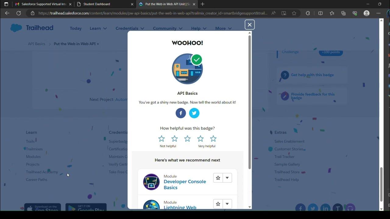 API Basics | Salesforce | Trailhead | Put the Web in Web API - YouTube