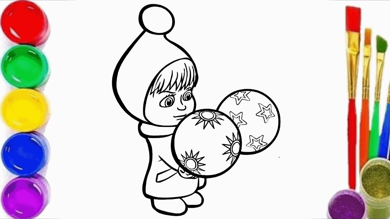 Easy Drawing Masha | Cartoon How To Draw Masha Step by step | Tutorial ...