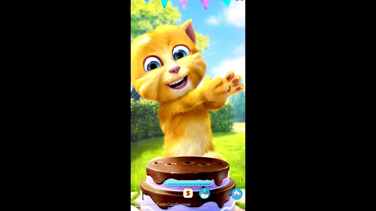 Talking Ginger |Talking Tom 2 cartoon Talking Ginger Funny video# ...