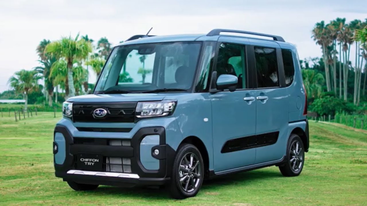 Subaru Chiffon microvan gets off-road version - YouTube
