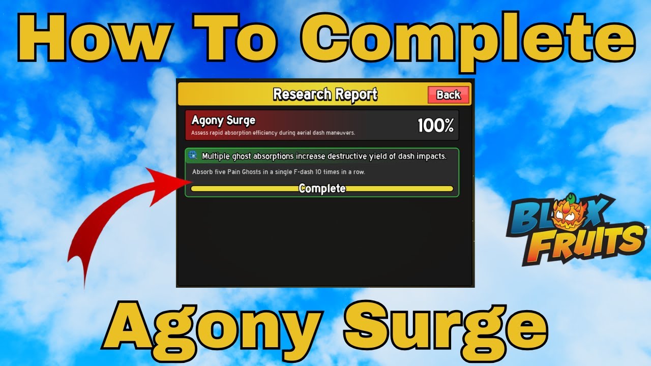 How To Complete Agony Surge In Blox Fruits | Agony Surge Research | Blox Fruits - YouTube