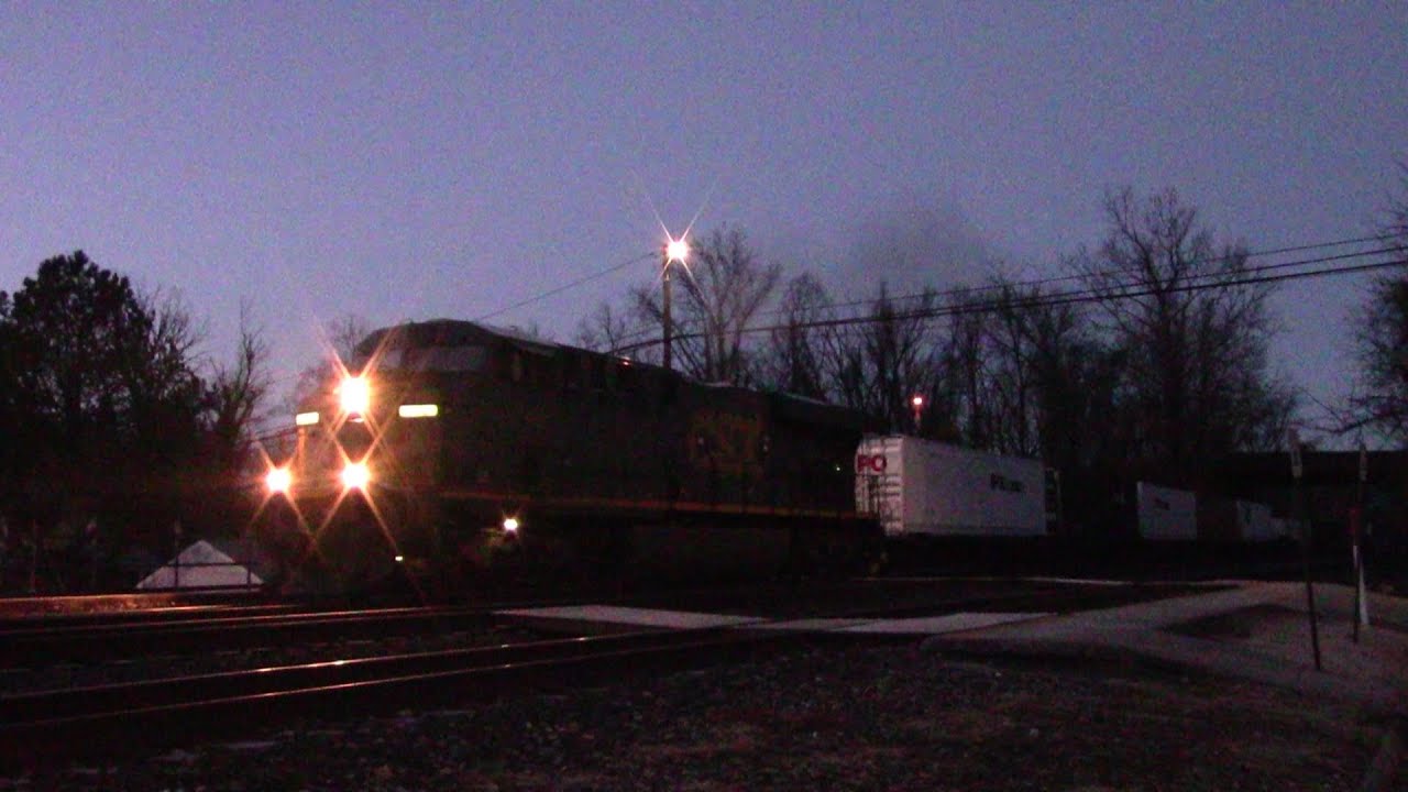 CSX Trailer/Contrainer Train The Orange Bossom Special at St Denis MD ...