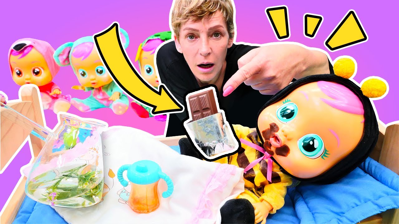 Cry Babies Kreşi - Beety aç karnına çikolata yiyor ve hasta oluyor ...