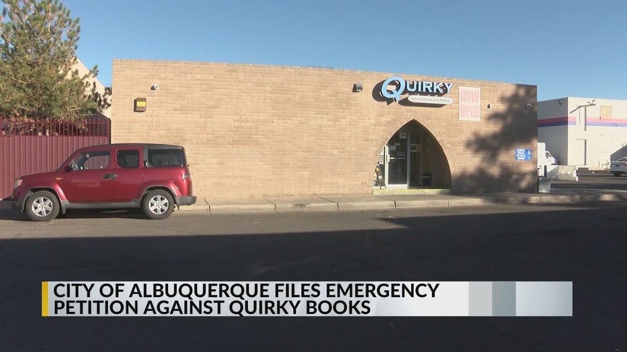 City files emergency petition against Albuquerque book store - YouTube