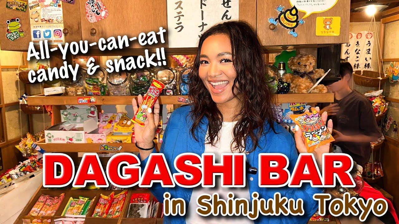 What a dream! All you can eat candy & snack at Dagashi bar in Tokyo ...