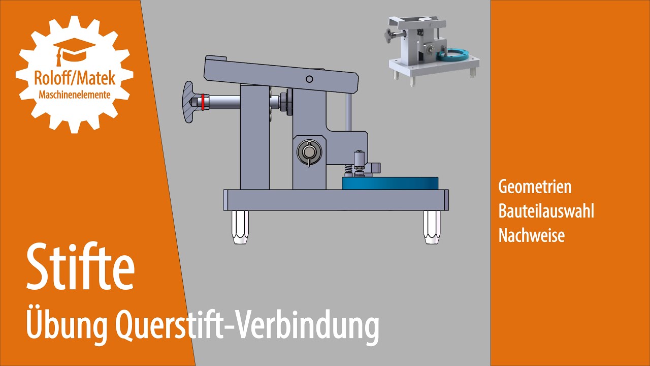 Stifte: Übung Querstift-Verbindung - YouTube