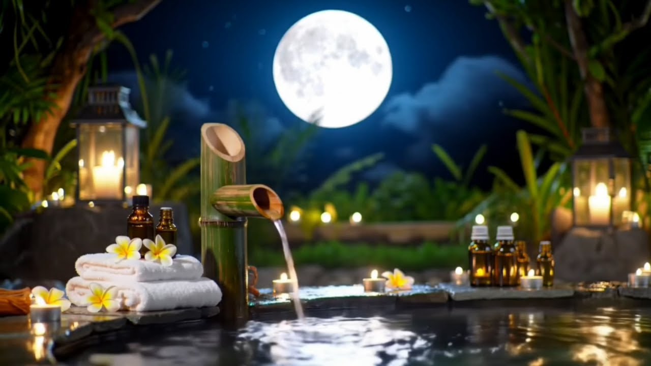 Full Moon Zen Garden | 3H Sleep Spa with Bamboo Water Sounds, Anti ...