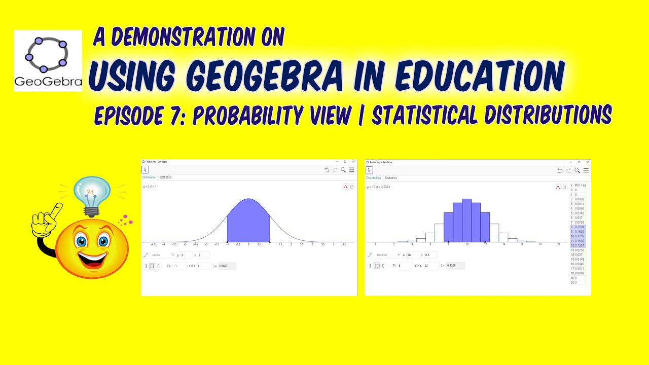 Episode 7 | Using GeoGebra in Education | Probability View | Statistical Distributions - YouTube