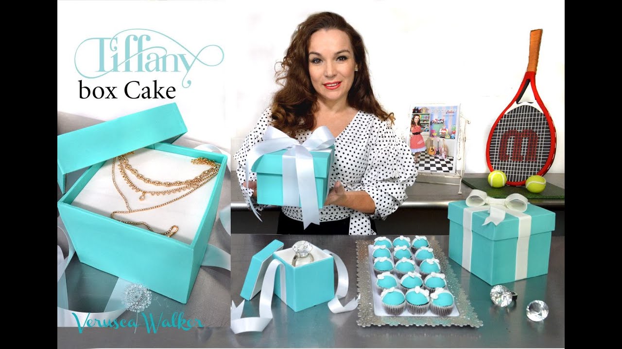 3D Tifanny box Cake - Perfect sharp edges square cake - YouTube