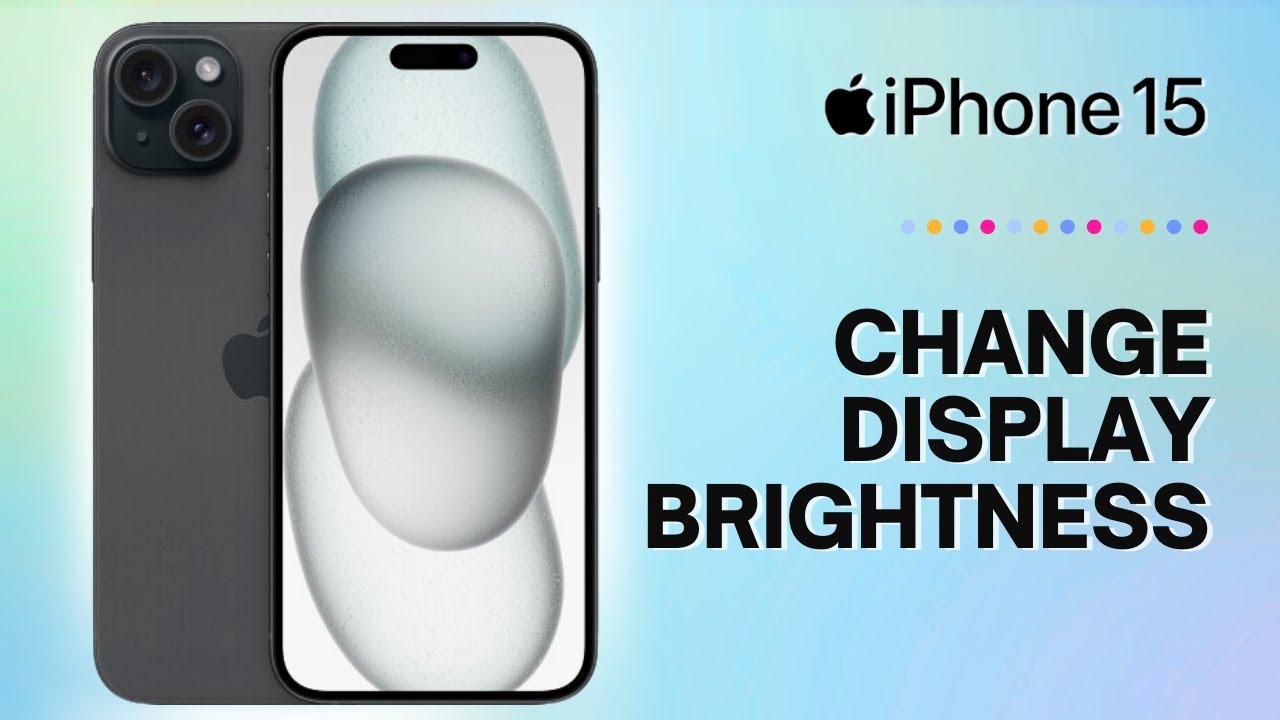 How to Change Display Brightness on iPhone 15 - YouTube