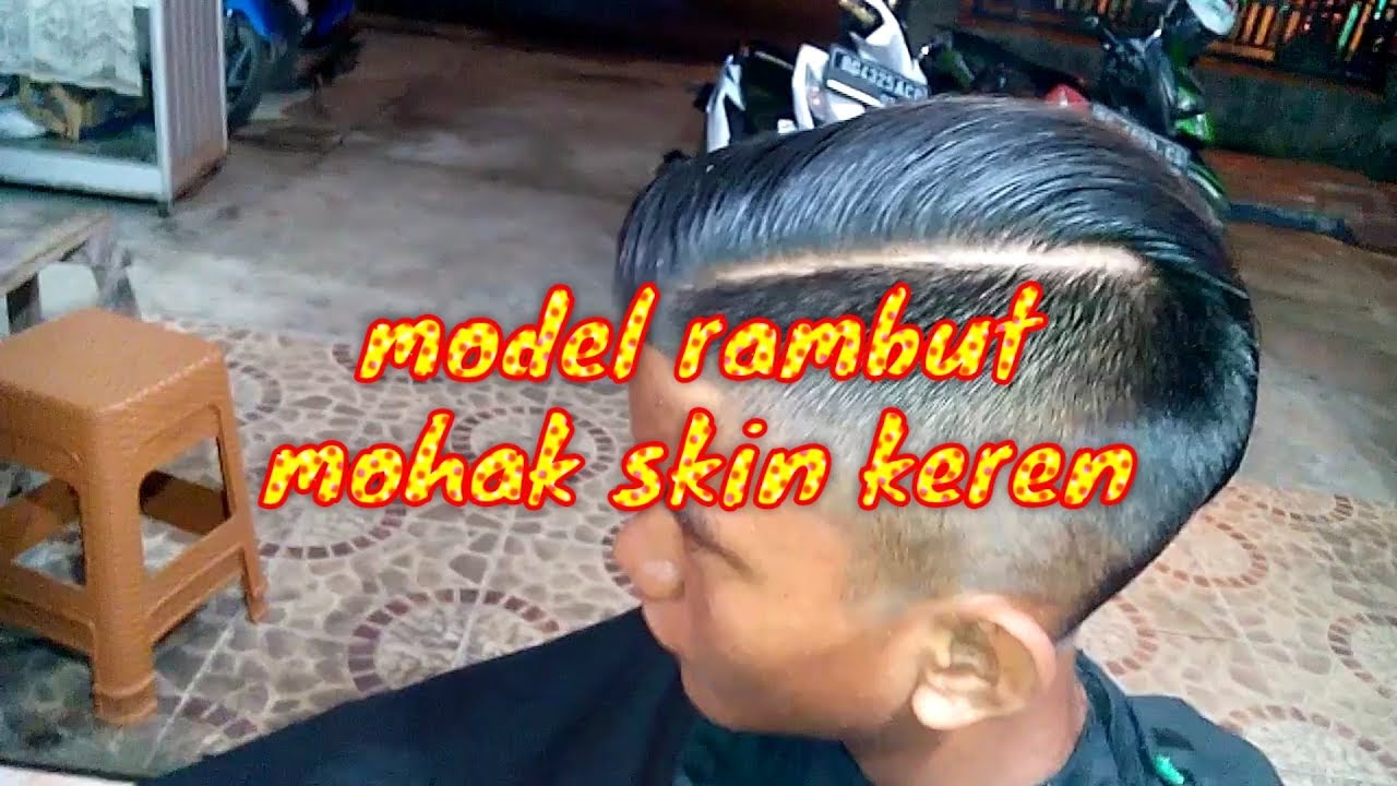 CARA POTONG RAMBUT MODEL MOHAK SKIN - YouTube