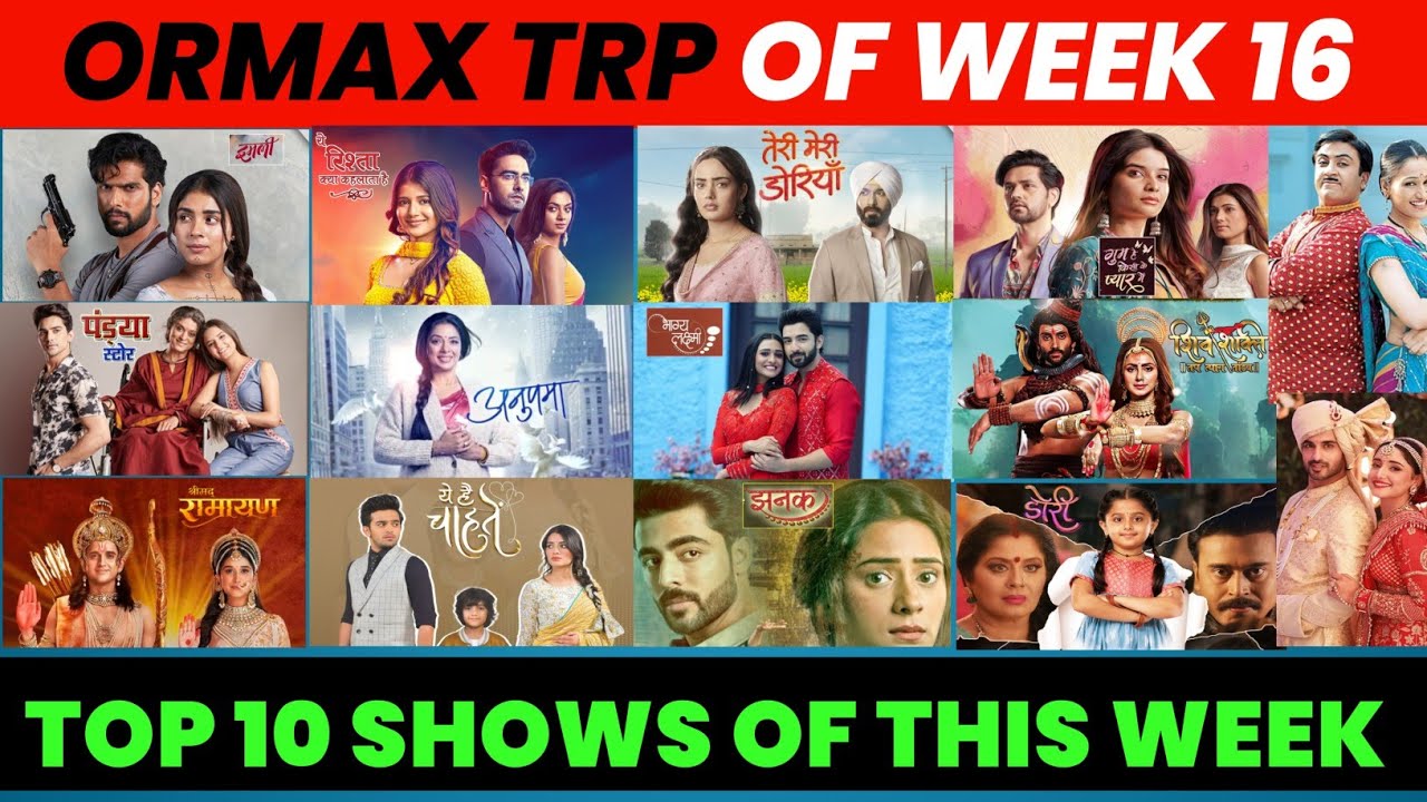 ORMAX TRP Report of Week 16 (2024) : Top 10 Shows of this Week - YouTube