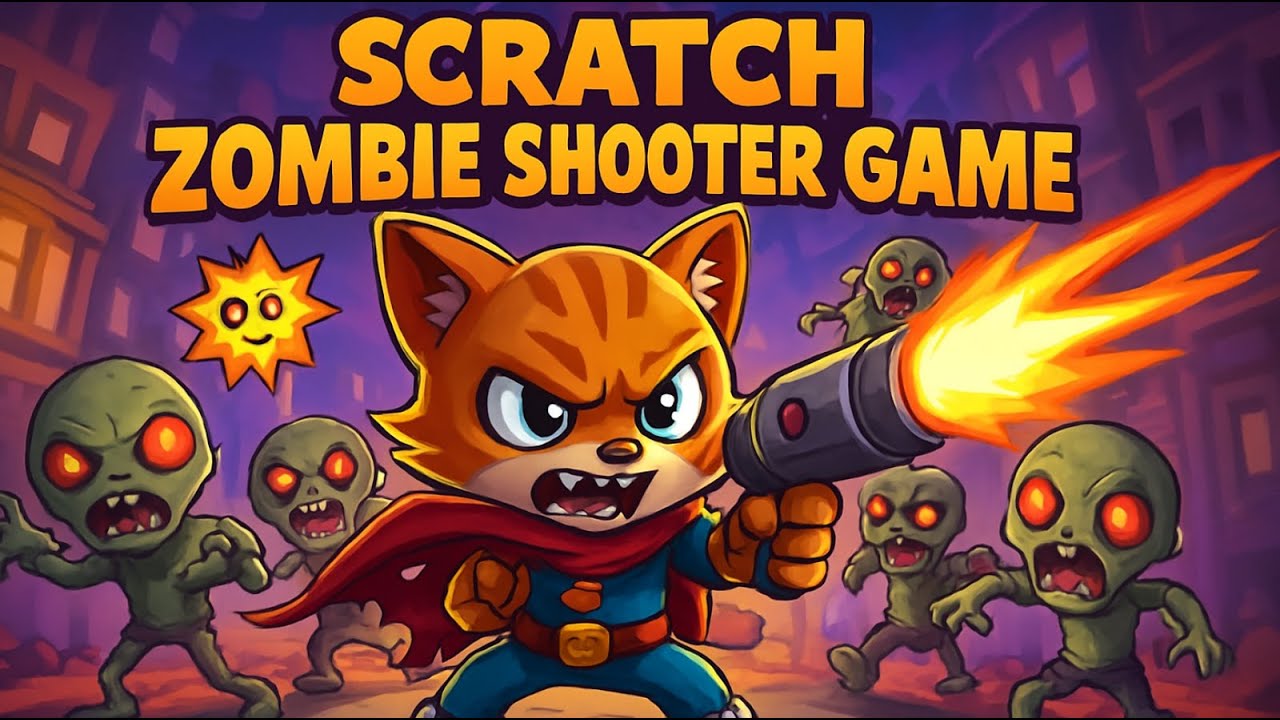 Scratch Tutorial | How to Make a Zombie Shooter Game in Scratch 3.0 | # ...