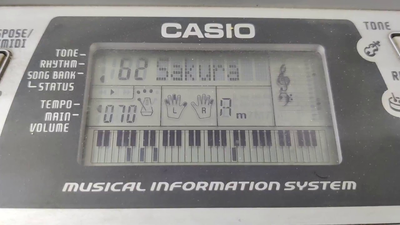 62 - Sakura Sakura [Casio CTK 496 Song Bank Archive] - YouTube