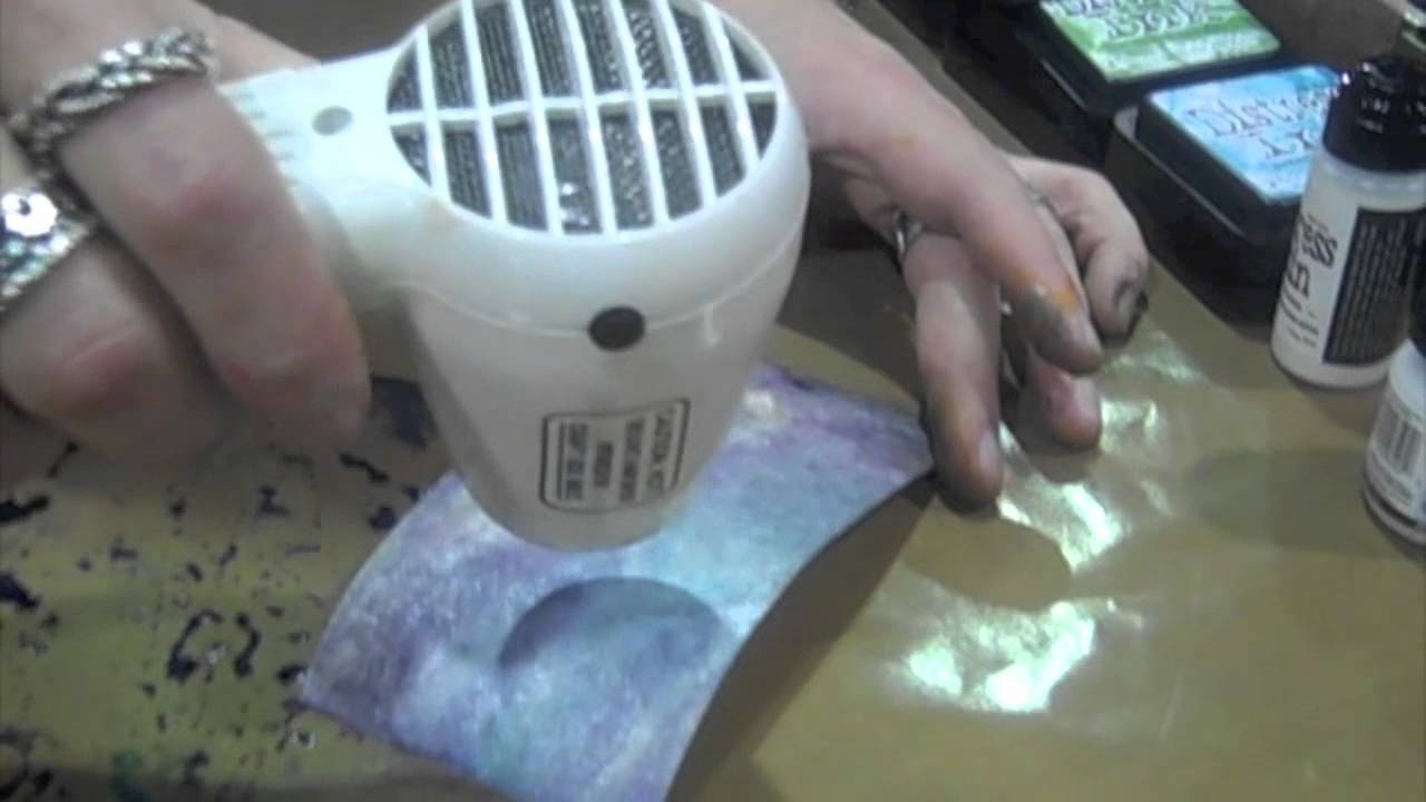 Tim Holtz - CHA Summer 2012 Metallic Distress Stains - YouTube