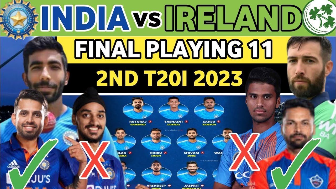 India 2nd T20 Playing 11 Against Ireland 2023 | India Vs Ireland 2nd ...