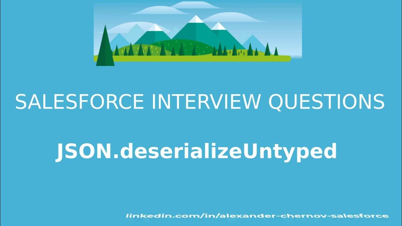 Salesforce Interview Questions - Deserializes JSON string - YouTube