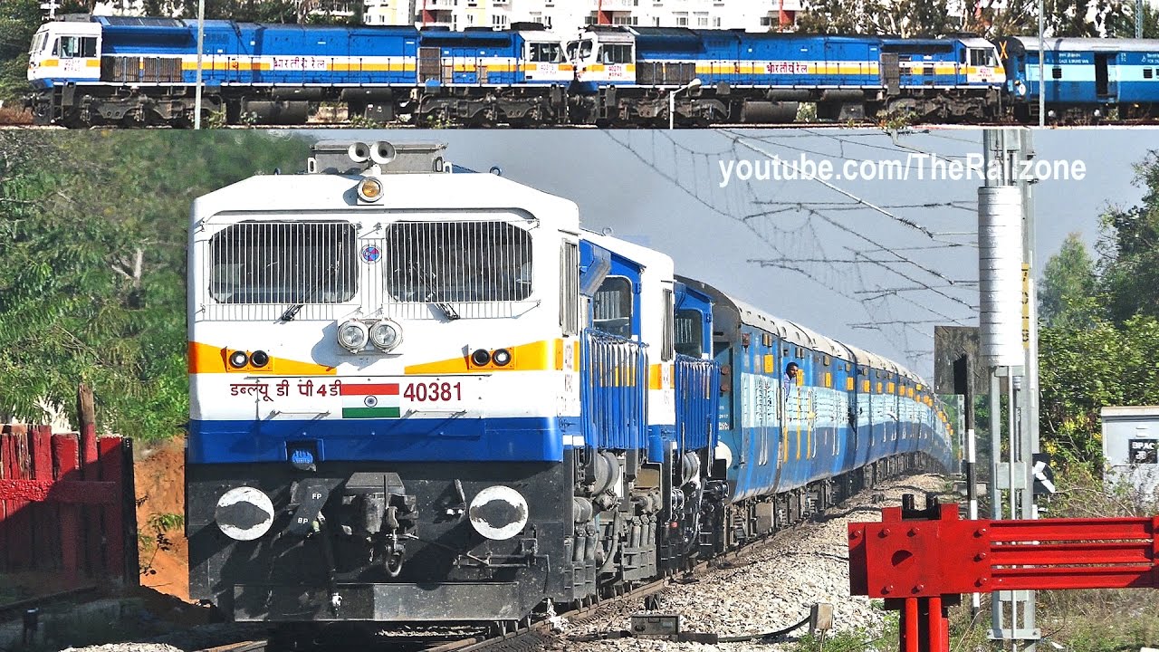 9000 HP Twin DUAL Cab (High Horse Power) EMD : Indian Railways - YouTube