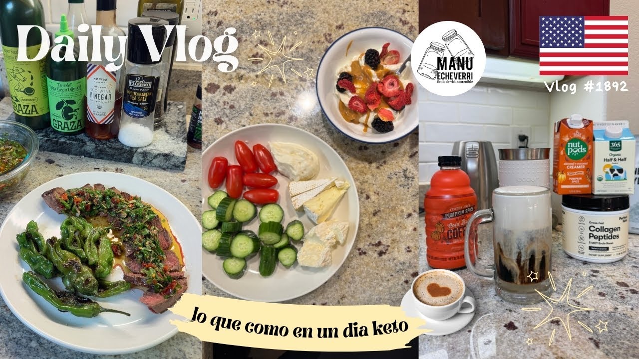 🇺🇸DIETA KETO EN MI DIA DE DESCANSO | ICED PUMPKIN SPICE LATTE | VLOG ...