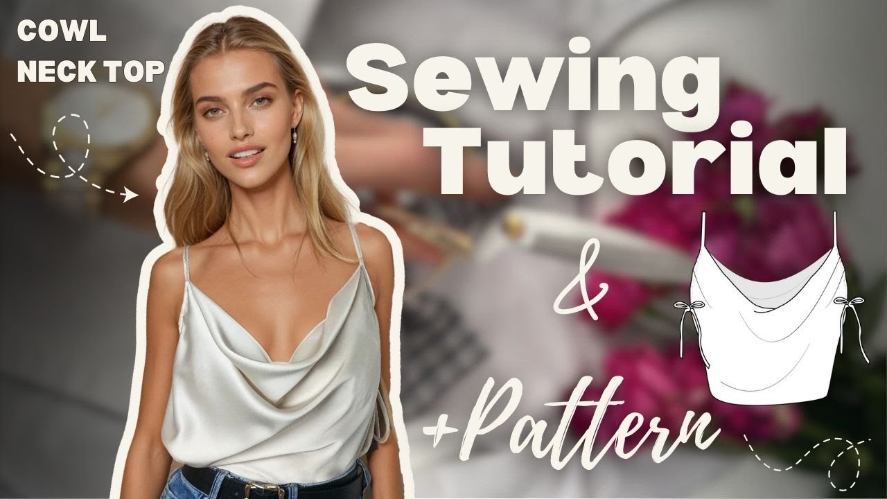 DIY Side Tie Cowl Neck Top | Stylish Sewing Tutorial + PDF Pattern ...