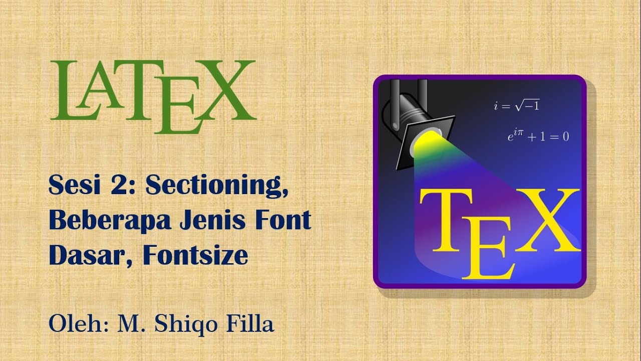 LaTex2 Sectioning Beberapa Font Dasar Fontsize YouTube LaTex2 Sectioning Beberapa Font Dasar Fontsize YouTube