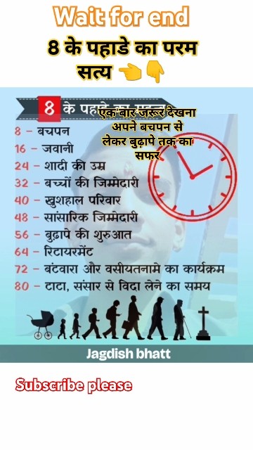 8 ke pahade ka mahatva #motivation #tranding song #tranding short🤟🤟 ...