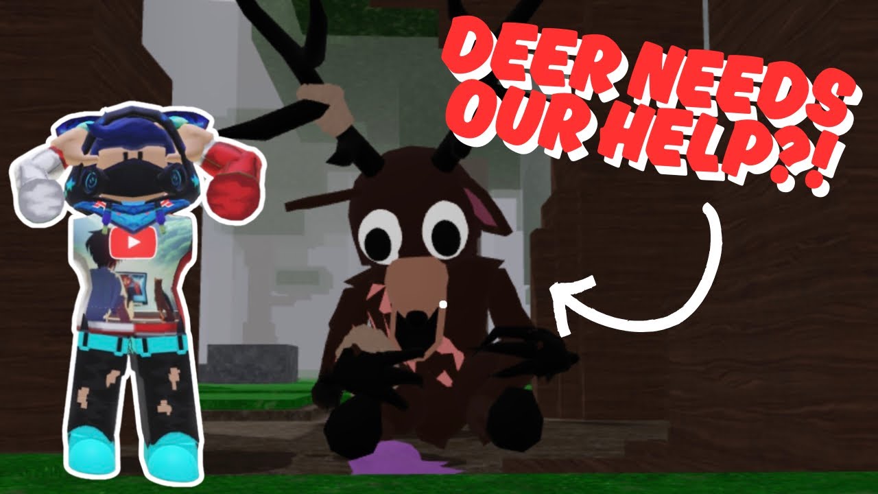 The DEER Needs OUR HELP In Roblox 99 NIGHTS IN THE FOREST! - YouTube